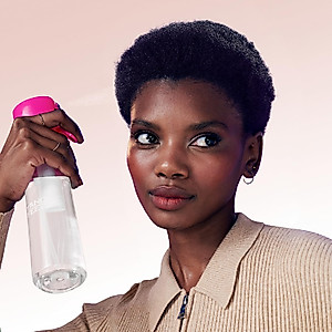 TANGLE TEEZER The Fine Mist Continuous Spray Bottle for Hair Styling and Detangling, Pink