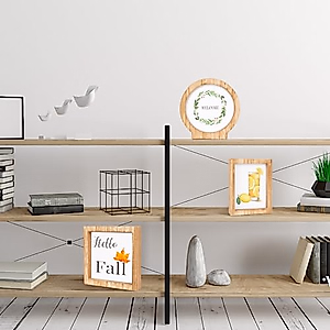 Tiered Tray Seasonal Decorations Set - Farmhouse Summer Lemon Kitchen Decor, 4th of July, Valentine's Day, Spring, Fall, Christmas, Halloween Centerpiece Table Home