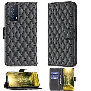 DIWOR Flip Stand Case Compatible for Vivo Iqoo Z5 5g Phone Case Cover PU Leather Kickstand Magnetic Wallet Case XXF-HEI