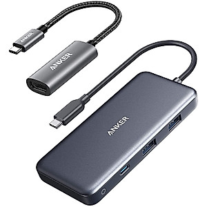 Anker 341 USB-C Hub (7-in-1) with 310 USB-C Adapter (4K HDMI)