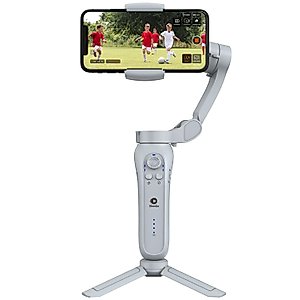 XbotGo AI Sports Gimbal, Auto Sports Gimbal Camera for Team Tracking, AI-Powered 3-Axis Gimbal Stabilizer for Basketball & Soccer Recording, Live Streaming, Portable & Foldable, Support iOS Android