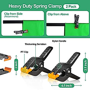 EMART Green Screen Backdrop with Stand, 5x7 ft Collapsible Greenscreen with Portable T-Shaped Background Support Kit, 5x8.5 ft Adjustable Stand for Streaming, Gaming, Zoom