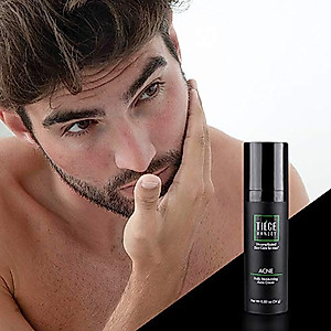 Tiege Hanley Men's Acne System - Level 1 | Acne Treatment Products for Men | Routine Set Contains: Face Wash, Moisturizer, Face Scrub & Salicylic Acid Acne Cream | Uncomplicated Skin Care for Men