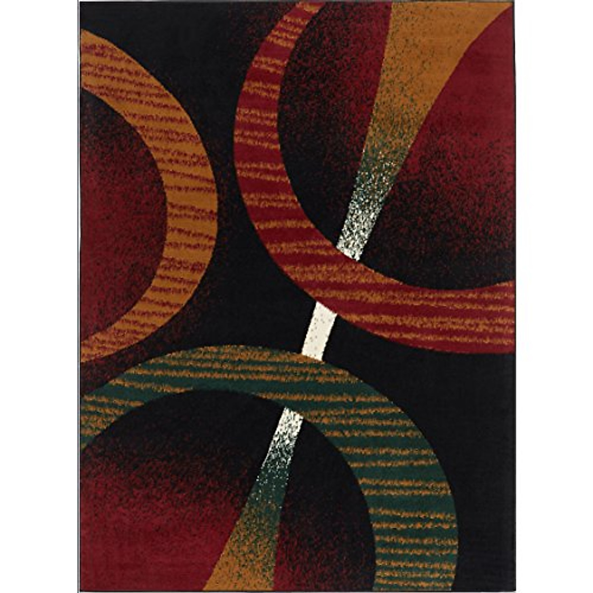 Home Dynamix Premium Indus Modern Area Rug, Black Multi, 5'2"x7'4" Rectangle