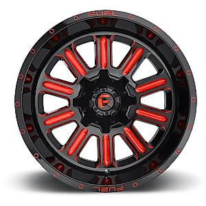 FUEL Hardline NLQ-Gloss MIL RED Wheel with Painted (20 x 9. inches /5 x 139 mm, 20 mm Offset)