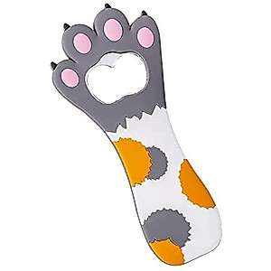 Cute Cat Paw Bottle Opener Magnet,Refrigerator Magnet Silicone Metal Bottle Opener for Beer Coke Bartender Kitchen Barware Metal Novelty Cute Fun Shape,Unique Birthday Beer Gifts Ideas (Gray)