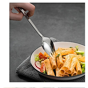 Sporks, AXIAOLU 6 Pack 18/10 Stainless Steel Sporks, 7.4-Inch Ice Cream Spoon & Salad Forks, Reusable Fruit Appetizer Dessert Forks for Everyday Use