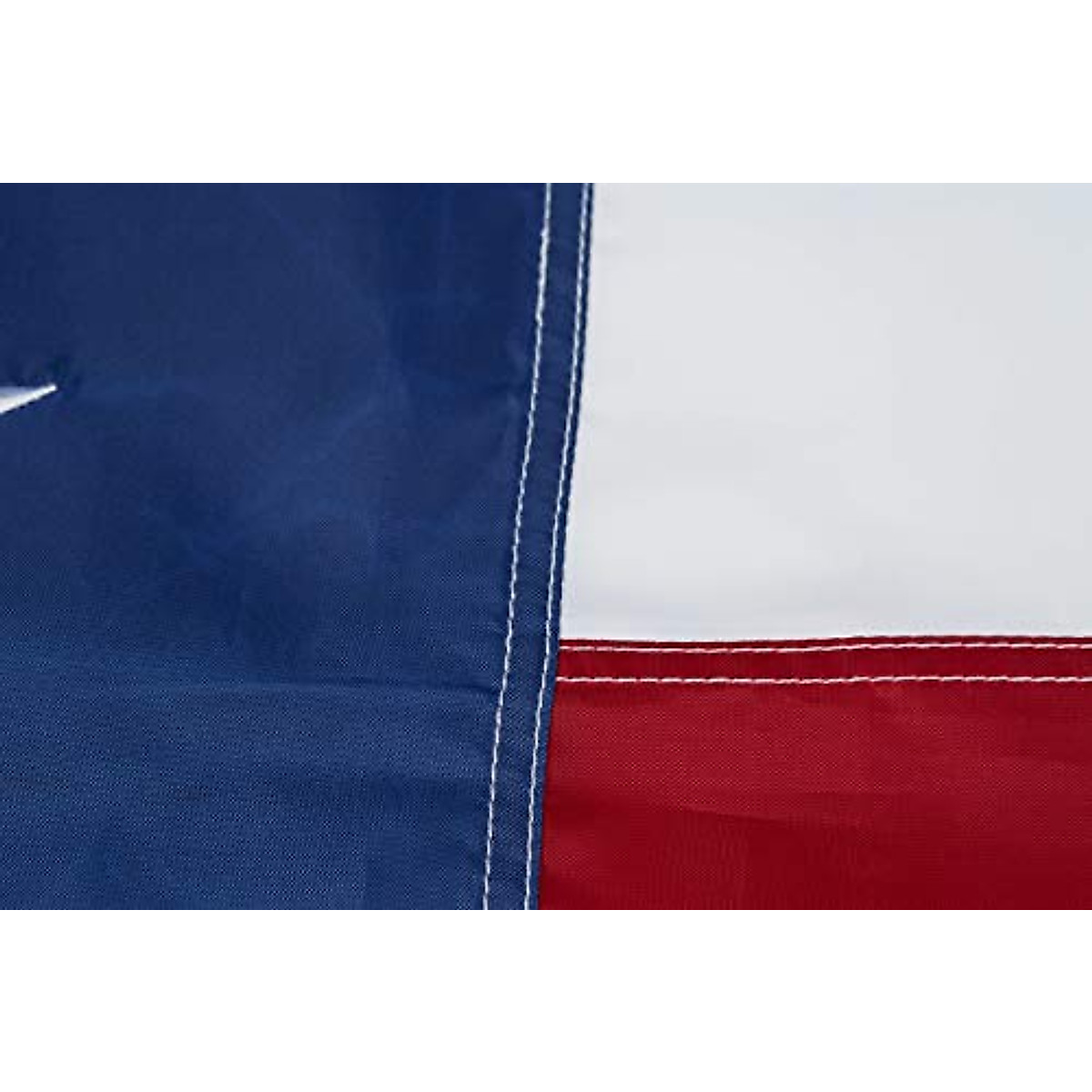 Texas Flag 4x6 Heavy Duty Outdoor - Embroidered Sewn Heavy Duty 100% Nylon Flags Vivid Color - Brass Grommets and 4 Stitch Hemming USA Flag
