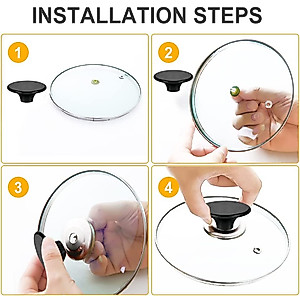 Dutch Oven Knob Compatible with Le Creuset Knob Replacement Pan, Pots Lid Handle Replacement Knob for Lodge, Aldi and Other Enameled Cast Iron Dutch Oven(1 Pack)