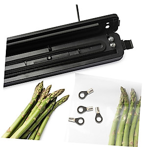 Unomor 5sets Sealer Accessories Buckles Sealer Heating Strip Sealer Heating Elements Hand Sealer Heat Strip Clips Heating Strip Clip for Sealer Sealing Machine Heating Strip Clips 12pcs*5