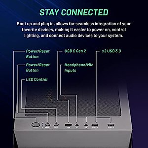 Skytech Gaming Nebula Gaming PC Desktop – Intel Core i5 12400F 2.5 GHz, RTX 3050, 1TB NVME SSD, 16G DDR4 3200, 600W Gold PSU, AC Wi-Fi, Windows 10 Home 64-bit