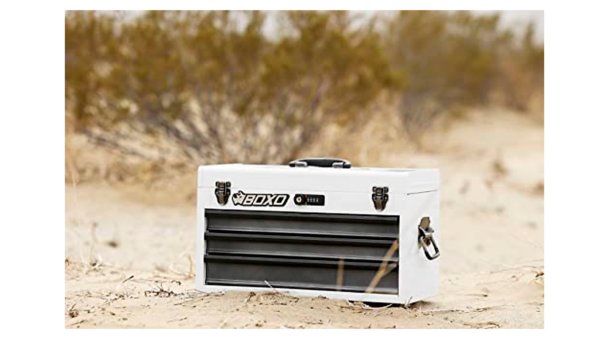 Heavy Duty Steel Toolbox with Lock System | Boxo USA 3-Drawer
