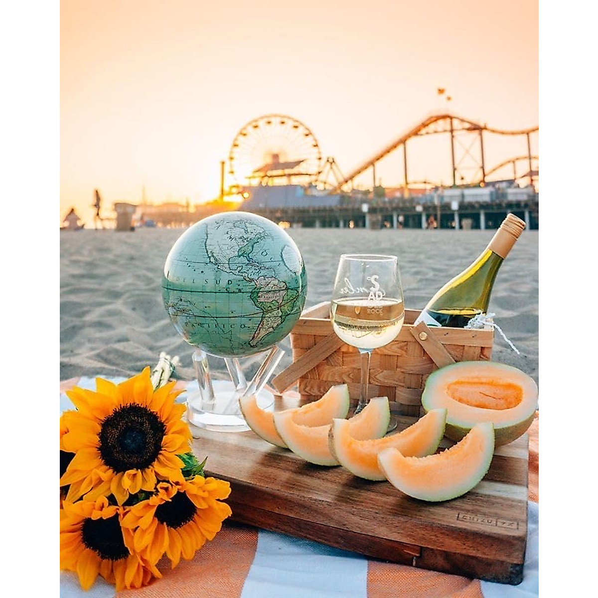 MOVA Globe Antique Terrestrial Green 4.5"