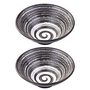 Japanese Ramen Bowls Set, 32 OZ Ceramic Noodle Soup Cereal Bowls (BSB)