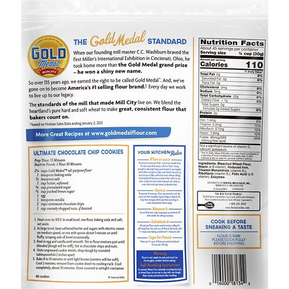 Gold Medal Flour All-Purpose, 3 lb Resealable Bag