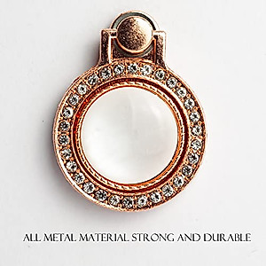 [2 Packs] Gemstones Glitter Bling Bling Phone Ring Holder, Sparkle Phone Ring Grip Artificial Diamond Stand,Rhinestone Cell Finger Ring for Phones,Pad