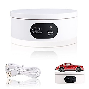 Turner Cup Rotating Display Stand for Epoxy Glitter Tumbler, 360 Degree Automatic Mute Rotating Turntable, Bling Bling Tumbler Making Supplies Spinner for Photography Products