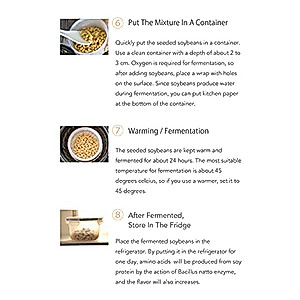 KAWASHIMAYA Natto Starter Spores Powder 0.3 oz (10g), Can Make up to 100kg Natto, 100% Made from Organic Soybean Extract, Made in Japan