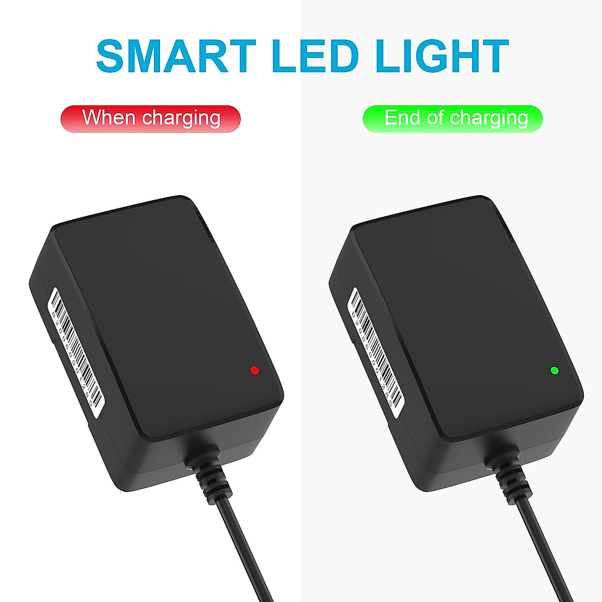 12V Battery Charger for Ride On Car Toys, 12 Volt Kids Universal Charger for Mercedes BMW i8 Electric Toy Car, Jeep, Lamborghini, Best Choice Products, 6.5FT, Indicator Light