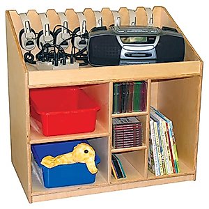 Wood Designs WD18150 Mobile Listening & Storage Center, 29 x 30 x 18" (H x W x D)