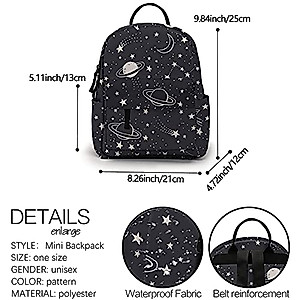 Deanfun Mini Backpack for Girls, Printing Shool Bag Waterproof Fashion Purse (32)