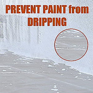 10 Pieces Plastic Drop Sheets for Painting, Waterproof and Dust-Proof Clear Cloth for Furniture Cover, 9x12 Feet Tarps