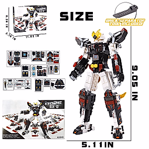 Lemon Legend 25-in-1 STEM Building Toys Kits for Kids to Assemble a Big Robot or 12 Small Airplanes, Best Gifts for Boys and Girls Ages 6 7 8 9 10+ Year Old,566 PCS.