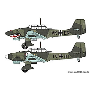 Airfix Junkers Ju87 B-1 Stucka 1:72 WWII Military Aviation Plastic Model Kit A03087A,Unpainted