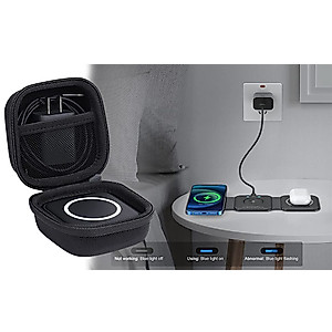 Khanka Hard Travel Case Replacement for UCOMX Nano 3 in 1 Wireless Charger,Magnetic Foldable Charging Station, Case Only