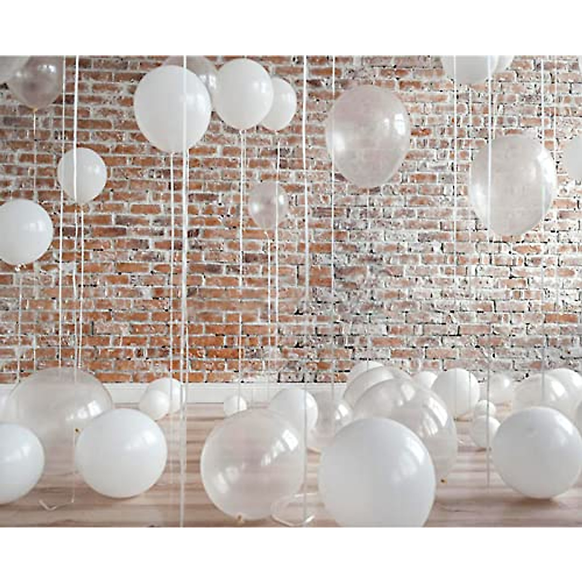 Clear Latex Balloons 12 Inch, Transparent balloons Pack of 100, Party Balloons for Baby Shower, Helium Balloons Clear for Birthday wedding-clear