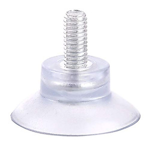 KINMAD 10 Pcs M8x13mm Rubber Strong Suction Cup Screw with 35mm Sucker Hanger Pads for Table Glass Tops