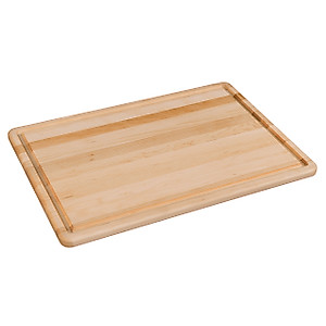 Labell Wood Cutting Boards - Canadian Maple Chopping Board with Juice Groove for Meats, Vegetables, Fruits, and Cheeses - Perfect for Carving, Serving, and Charcuterie (14" x 20" x 0.75")
