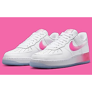 Nike Men's Air Force 1 07 PRM White/Lotus Pink-Yellow Gold (FD0778 100) - 11