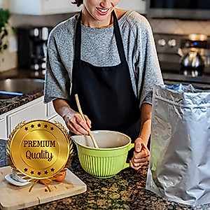 Raveel 100pcs Mylar Bags, Mylar Bags for food Storage with 100 Oxygen Absorbers & 100 Labels,Resealable Mayler Food Bags Ziplock Storage Bags,Free Heat Resistant Smell Proof and Food Grade Seal Bags