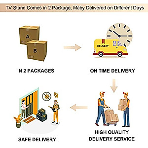 SinCiDo Farmhouse TV Stand for TVs Up to 80 inches, 39" Tall Highboy Entertainment Center w/Barn Door, Large Wood Rustic TV Console Cabinet w/Adjustable Shelves for Living Room, 70inch, White