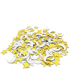 Twinkle Twinkle Little Star and Sliver Moon Confetti for Birthday Party Shower Wedding Party Decor and Table Decor confetti Glitter Paper Confetti 200 Pcs