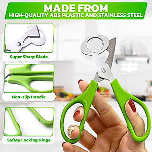2 Pcs Quail Egg Scissors - Heavy-Duty Quail Egg Cutter Tool with Stainless Steel Sharp Blades & Ergonomic Grip - Compact Size (5.5" x 2.56") with 0.79" Diameter for Quick & Precise Cutting