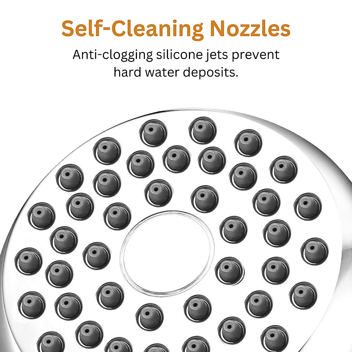 HandyCondo High Pressure Shower Head 3 Inch | Showerhead Is Perfect For Homes With Low Water Pressure | Leakproof Fixed Shower Heads With Angle-Adjustable Swivel Ball [chrome]