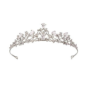AYBAL Hairpin Crystal Ziron Bridal Crown Wedding Crown Princess Hairhoop Hairband Hair Jewelry Wedding Headdress for Women Girl Decor