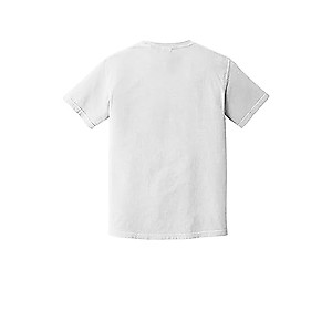 Comfort Colors mens Adult Short Sleeve Tee, Style 1717 T Shirt, White (2 Pack), Large US