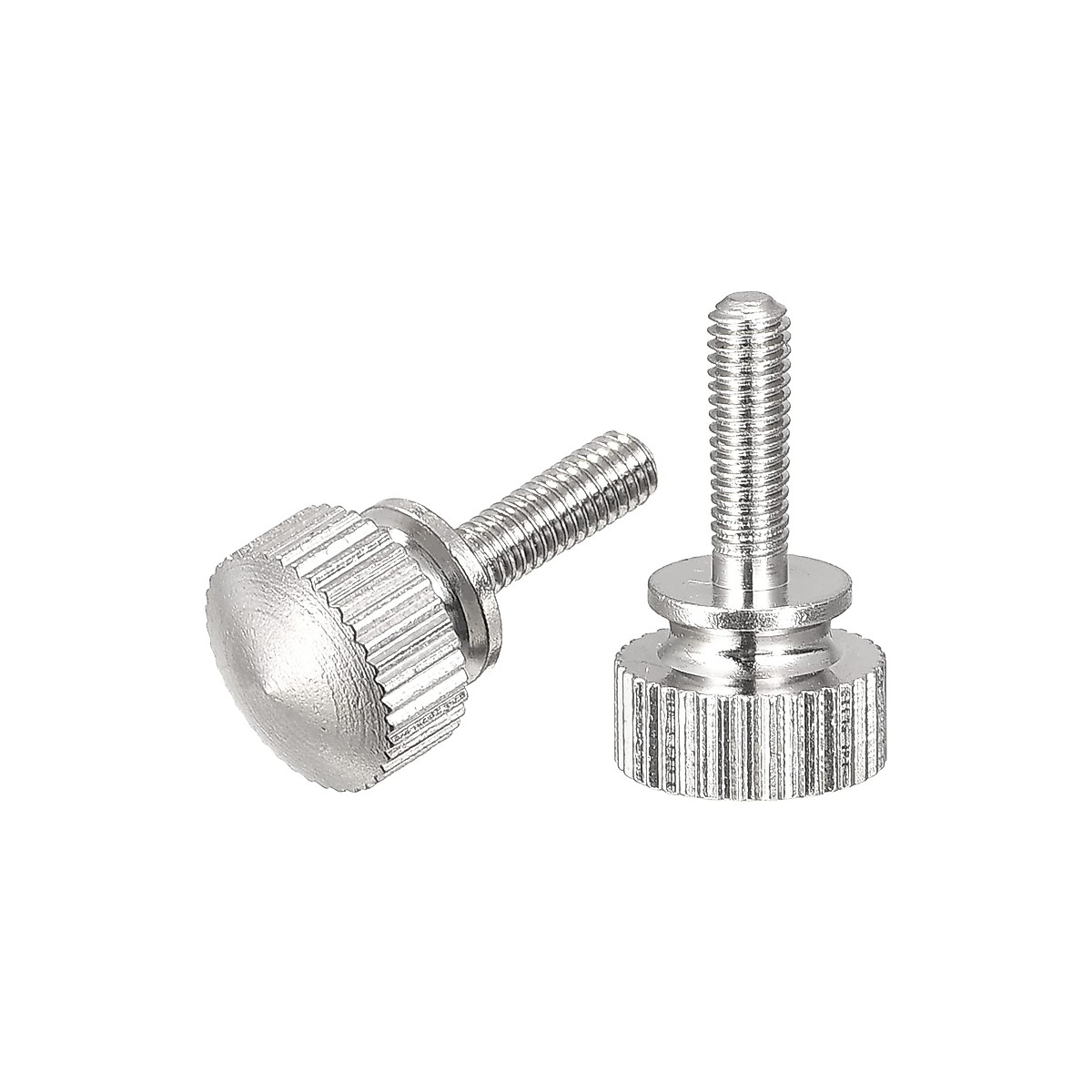 uxcell Knurled Thumb Screws, M3x10mm Brass Shoulder Bolts Grip Knobs Fasteners, Nickel Plated 2Pcs