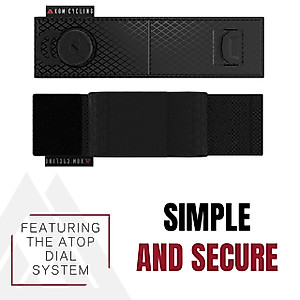 KOM Cycling MTB Bike Frame Strap with ATOP Dial System, Carry Your Spare Tube and MTB Tubeless Tire Repair Tool with You everywhere on your Mountain Bike Frame — Most Secure Mountain Bike Tube Strap