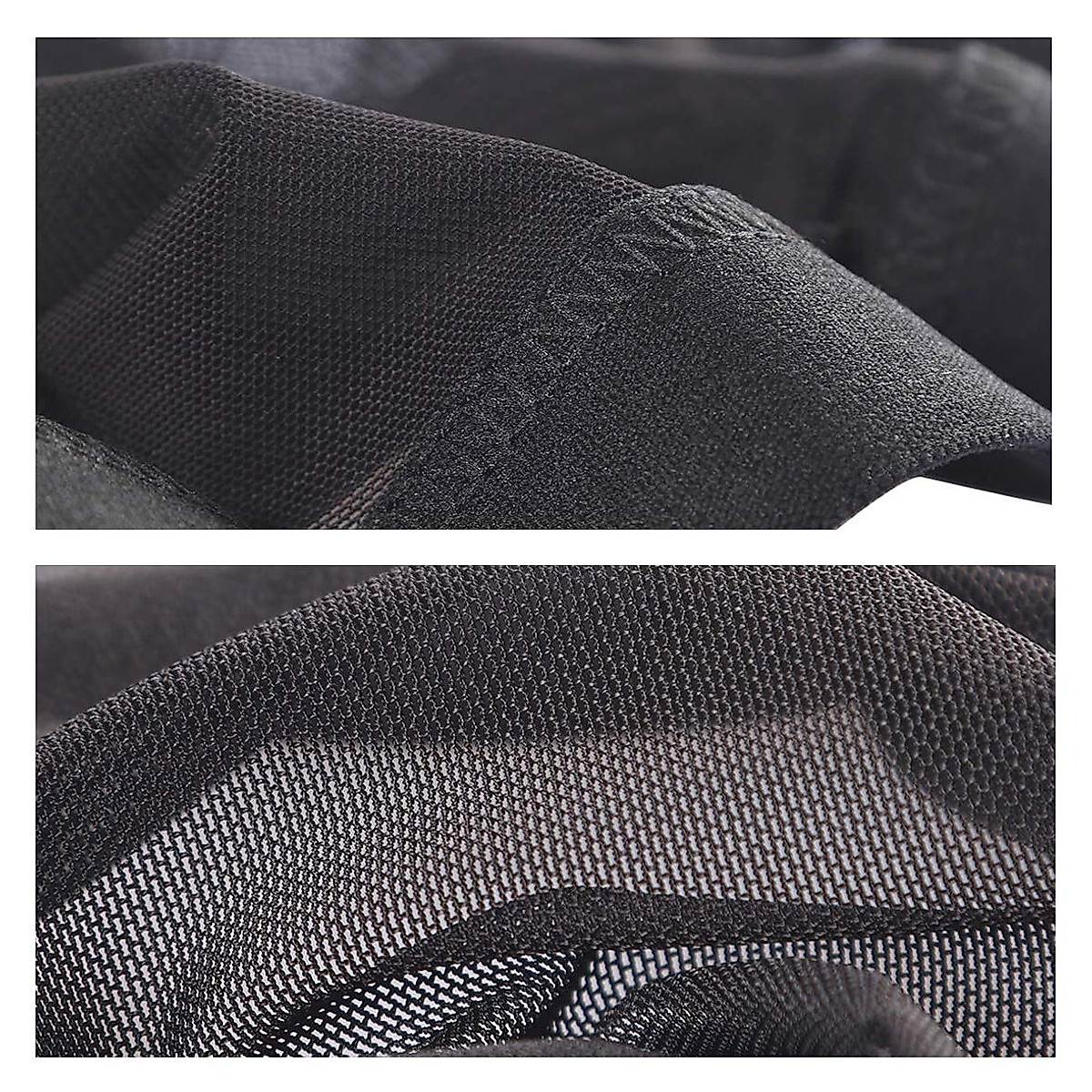 Leeven 5 Pcs/lot Stretchable Nylon Net Mesh Dome Caps for Making Wigs Black Breathable Wig Cap for Women Medium Size 22"-23.5"