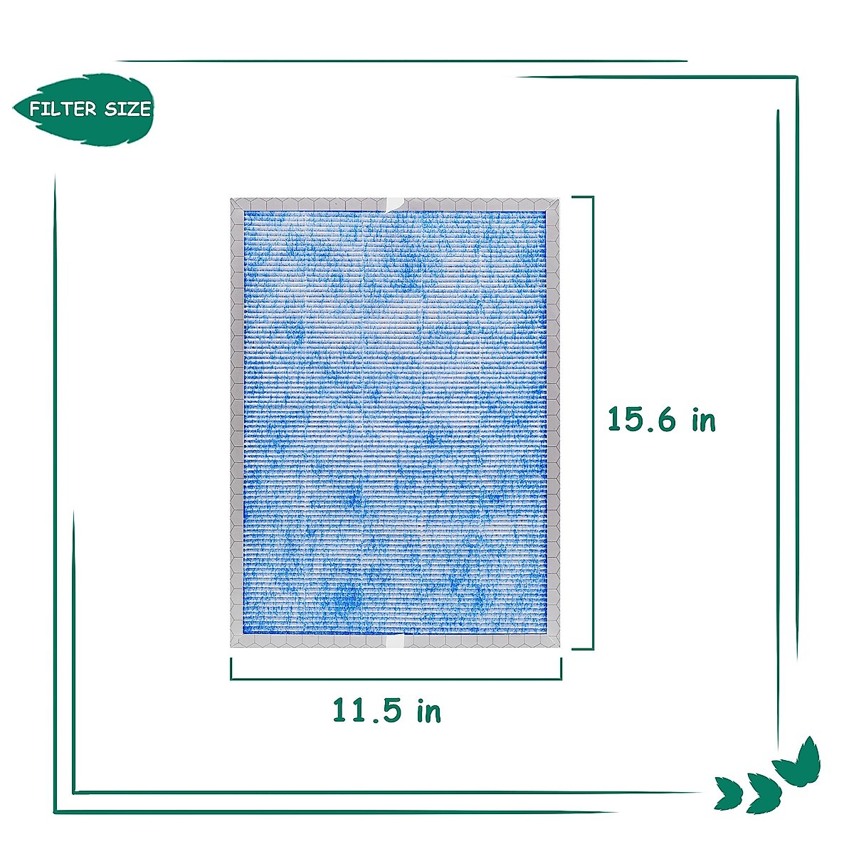 Asheviller MSA3/MSA3S Filter Replacement, Compatible with Membrane Solutions MSA3 and MSA3S Smart Air Purifier, 【Upgraded】3-in-1 H13 True HEPA Filter, 4 Pack