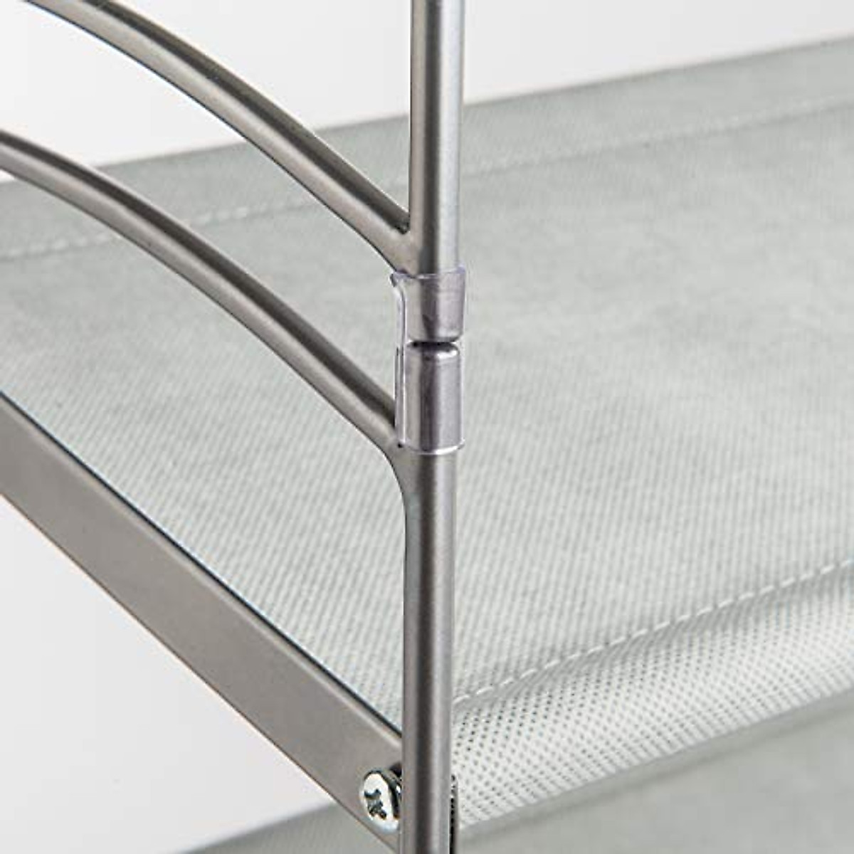 Lynk Vela Stackable Shoe Shelves 2 Tier - Shoe Rack Shelf - Platinum