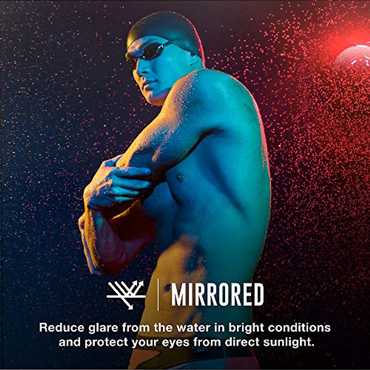 Speedo Unisex-Adult Swim Goggles Speed Socket 2.0 , Smoke Ice Mirrored