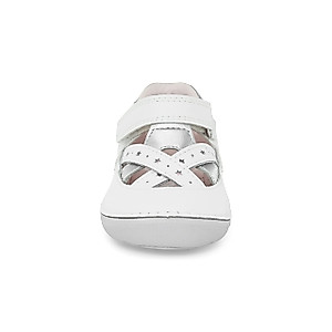 Stride Rite baby girls Sm Kiki2 Sandal, White, 3.5 Wide Infant US