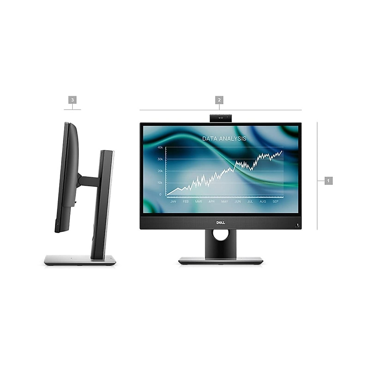 Dell Optiplex 3280 AIO | 21.5" 1920x1080 FHD | Core i5-10500T - 500GB HDD Hard Drive - 16GB RAM | 6 cores @ 3.8 GHz Win 11 Pro Black (Renewed)