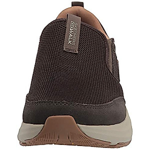 Skechers Men's Go Walk Outdoor-Athletic Slip-On Trail Hiking Shoes with Air Cooled Memory Foam Sneaker, Brown, 10.5 X-Wide