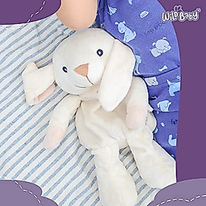 WILD BABY Giraffe, Dog and Bunny Stuffed Animal Bundle - Heatable Microwaveable Plush Pal with Aromatherapy Lavender Scent for Kids